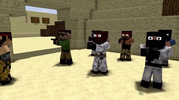 我的世界动画-如果我的世界变成CS的世界