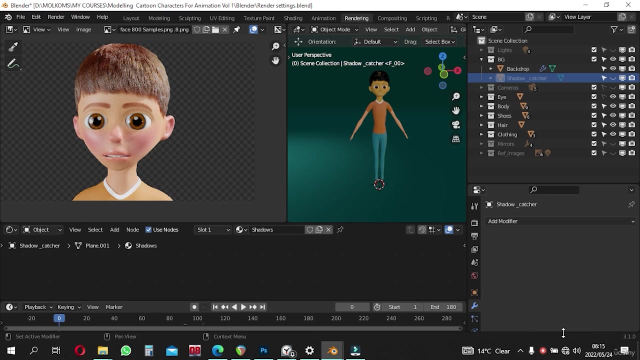 白嫖零基础教你如何使用blender构建卡通角色 中文字幕