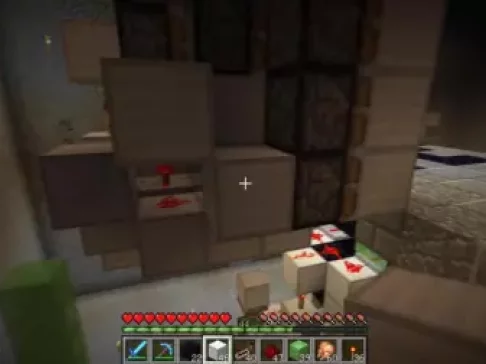 我的世界Minecraft: 超炫酷的地下城自动门