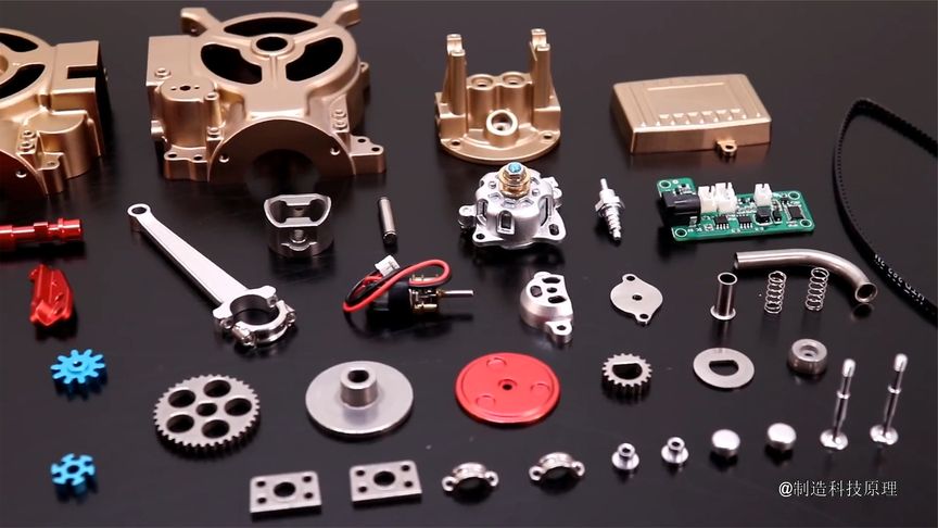 组装单缸发动机模型