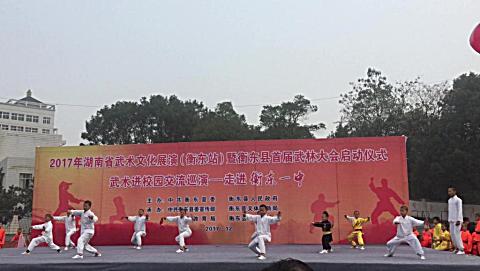 小朋友们的拳打的真好——武术进校园交流汇演