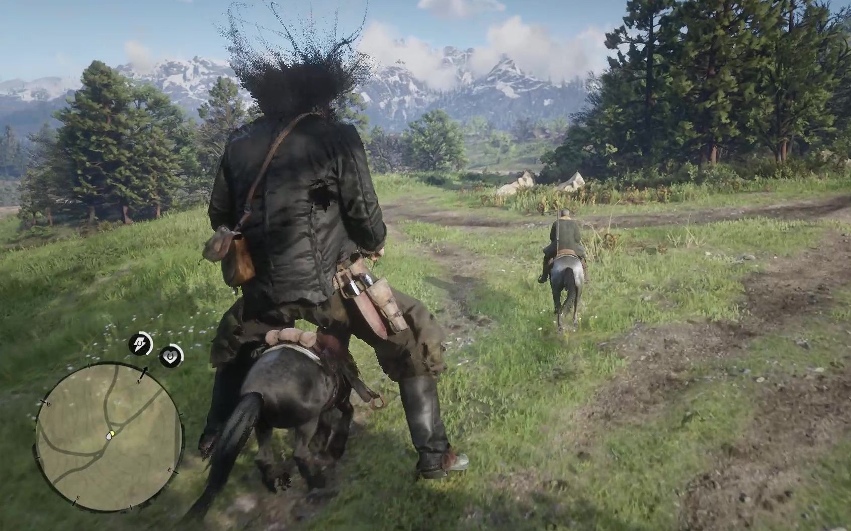 当亚瑟变成巨人之后跟何西阿去打猎【荒野大镖客2搞怪系列】