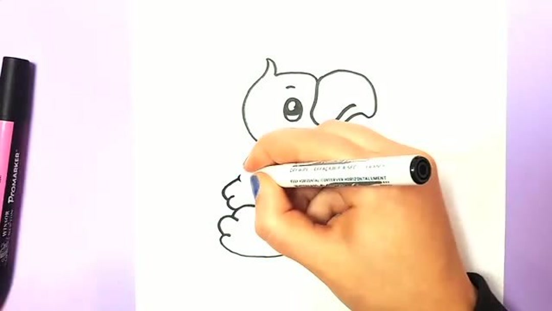 绘画一只可爱的火烈鸟