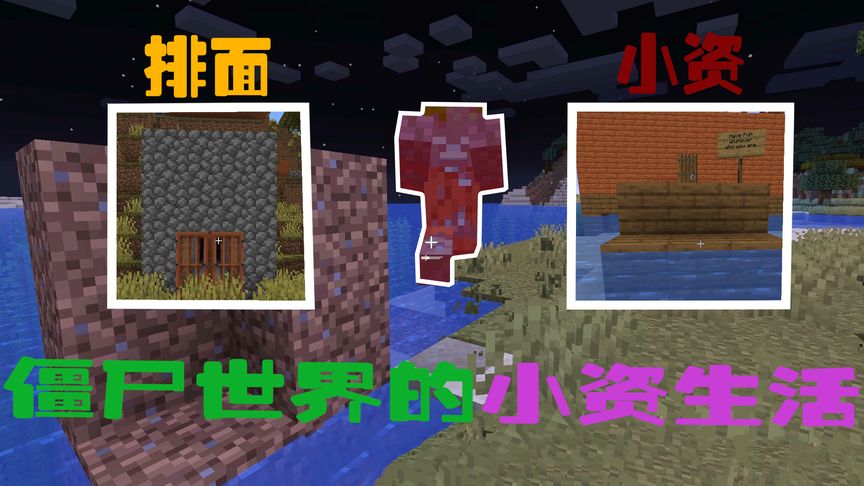 我的世界超牌面大门,身处荒岛还不忘小资,你无法想象的新生活