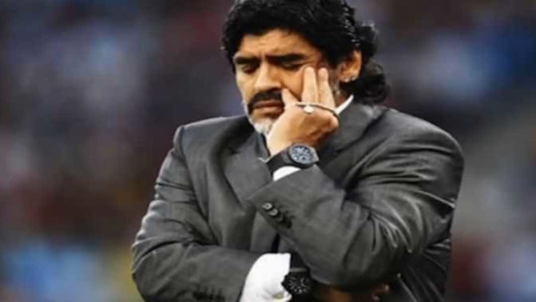 2008年,马拉多纳重回阿根廷球队,两年后南非世界杯再次战胜德国