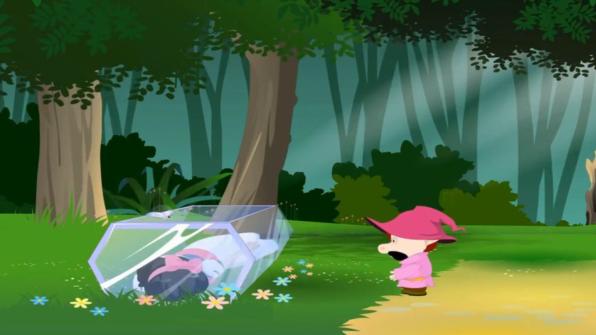 格林童话:白雪公主死后,七个小矮人很重情义,天天来为她守灵