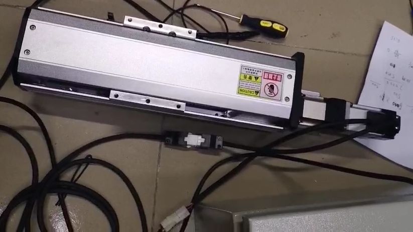 精密直线模组程序测试完成