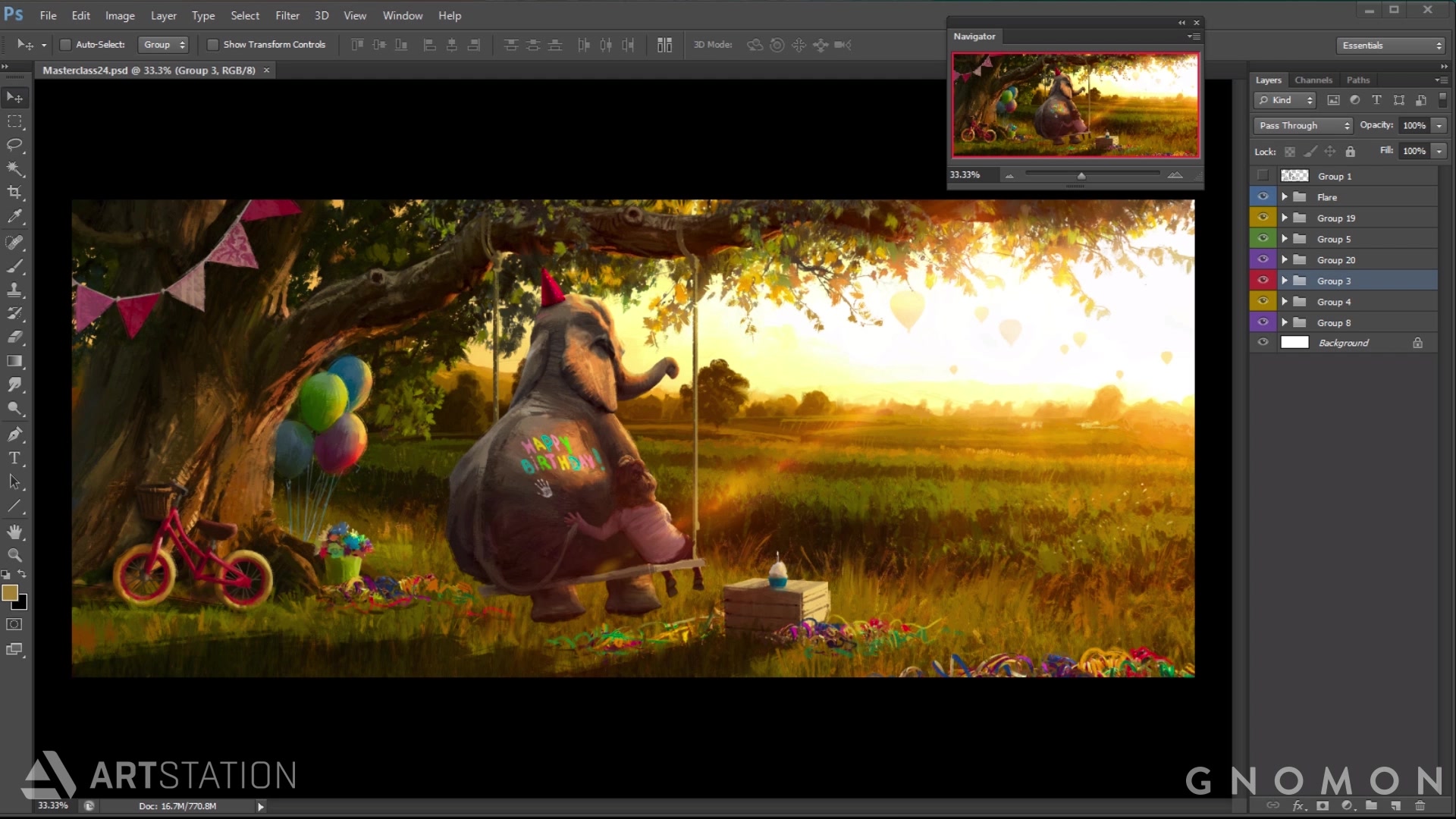 影视动画概念设计绘画演示