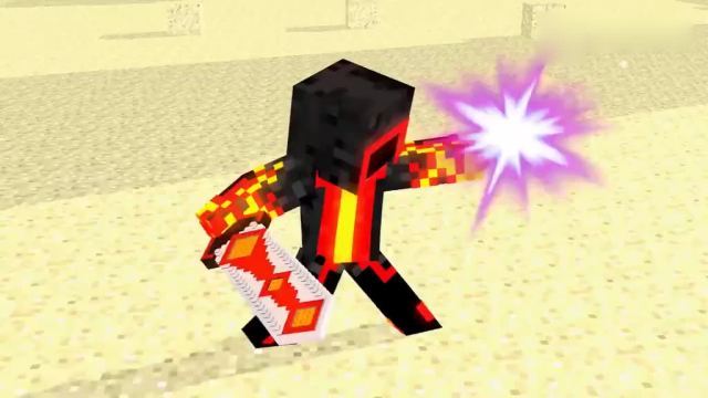 MC动画:怪物学院《传奇之战2》,熔岩实体303 vs 魔镰him