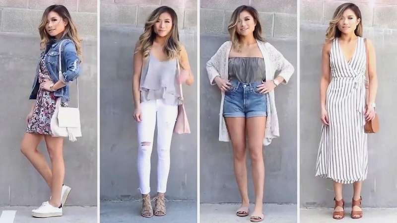 时尚街拍,潮流达人不同风格的清凉穿搭,各个都很耐看