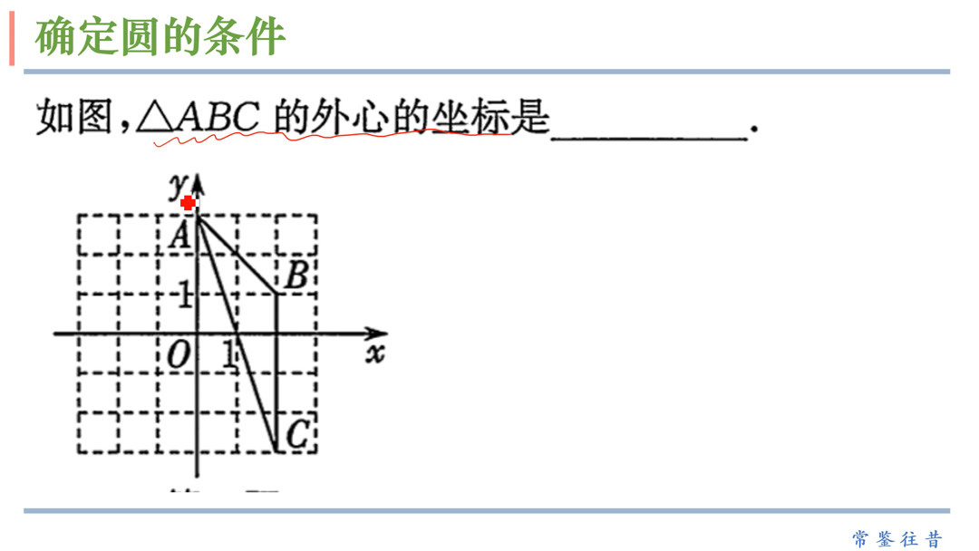 确定圆的条件第3题