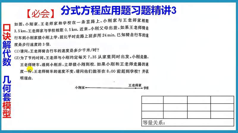 分式方程应用题解题思路习题讲解3