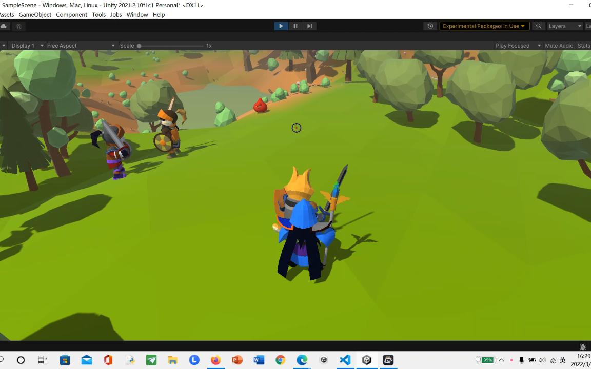 11岁小学生自制unity3DRPG小游戏?