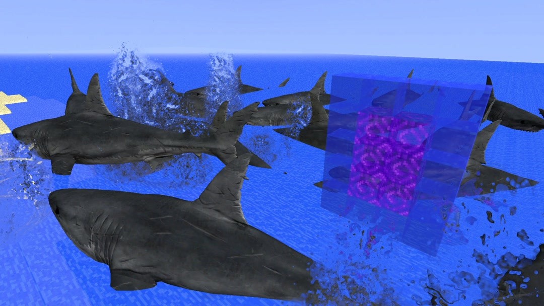 GMOD游戏水上传送门里面居然有大白鲨