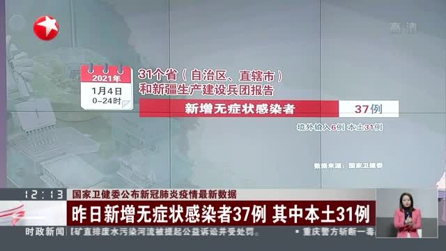 国家卫健委公布新冠肺炎疫情最新数据:昨日新增确诊病例33例 其中...
