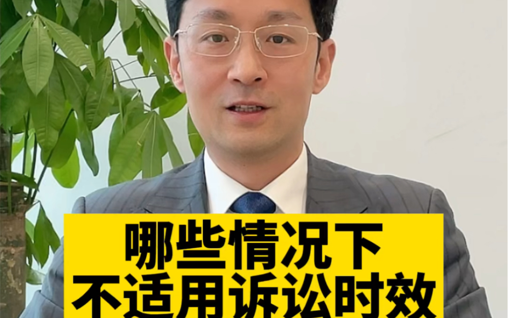 哪些情况下不适用诉讼时效