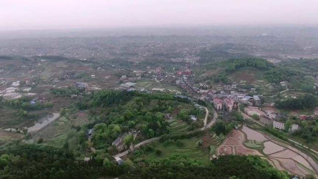 大疆御2变焦版航拍乡村风景