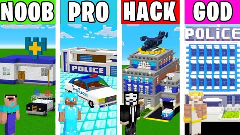 我的世界:菜鸟建造警察局大楼