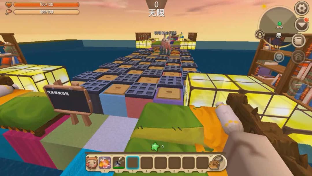 【木鱼】迷你世界 联机模式,小铃铛这是走自己的路,让木鱼无路