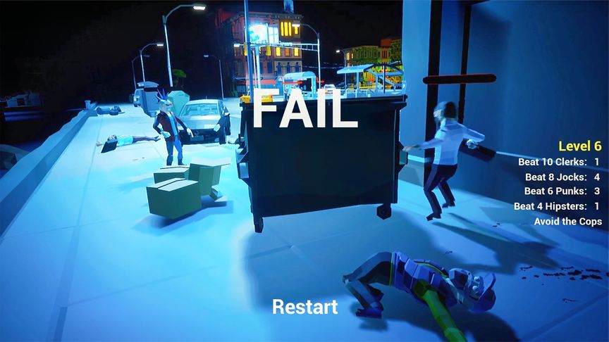 《醉汉格斗模拟器》:猥琐怪一皮箱把老人打飞,第一次被打死