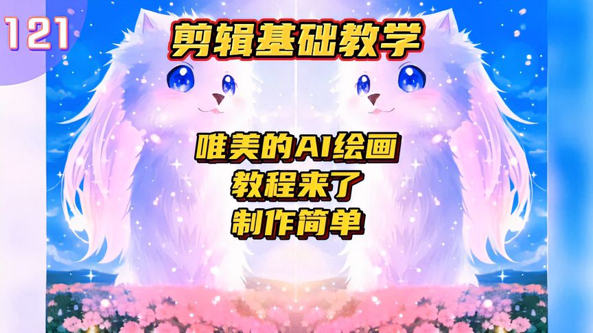 最近抖音很火的,炫酷唯美的AI绘画教程来了,制作简单,新手易学