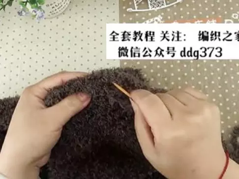 粗棒针毛衣外套编织b学习编织课程(18)b明月的棒针艺术视频