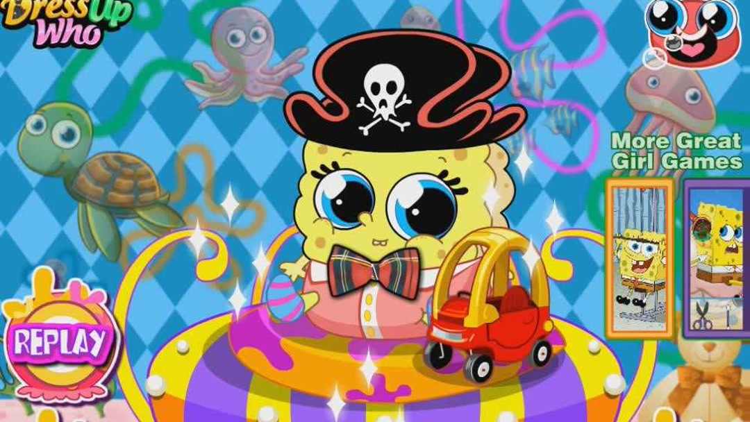 照顾海绵小宝宝,海绵宝宝刚出生时候很可爱让我们去看看吧!游戏