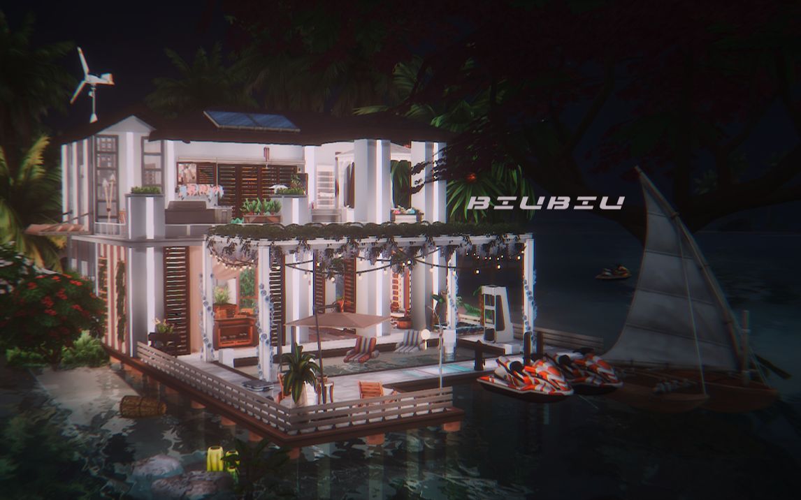 【BIU】模拟人生4速建——海边度假屋(NOCC)