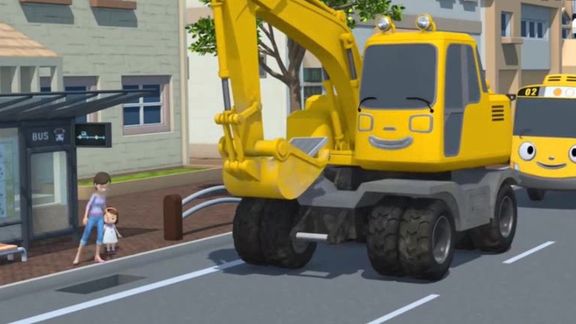 汽车总动员:公交巴士 搅拌车 推土机 挖掘机与一颗种子的故事
