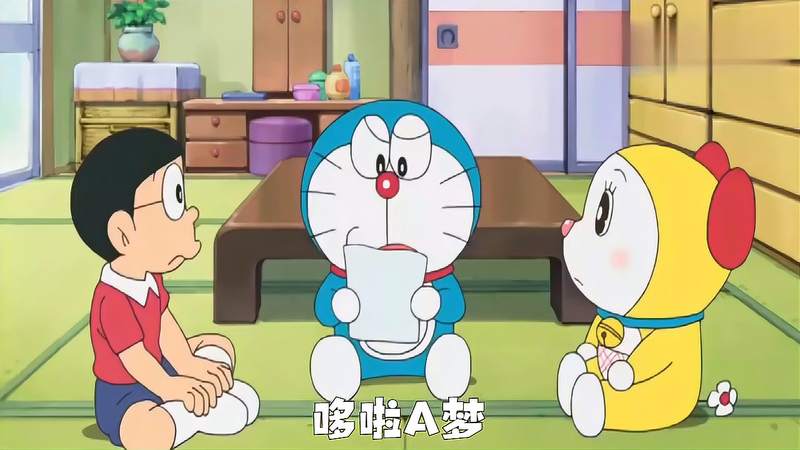 哆啦A梦:哆啦美送给大雄一台迷你电视台,大雄可以上电视了