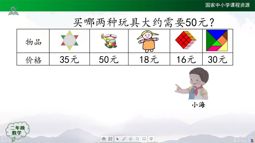 海韵教育丨小学数学 人教版 2上 015.两位数连加减、混合运算