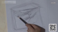 嘴巴石膏素描素描几何体基础教程_新手画素描正方体形体的正确步骤...