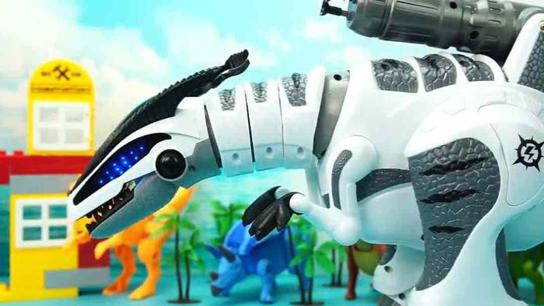 会说话唱歌:还会太空滑步的超大号遥控机械恐龙