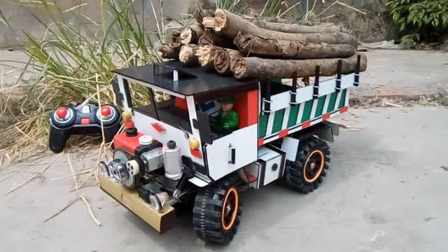 闲来无事自制拖拉机汽车模型,孩子从此不吵着要手机了