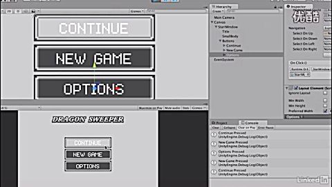 Unity游戏UI用户界面制作训练视频教程