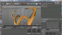 C4D R17轻松入门视频教程 27 变形工具组 己 样条约束与摄像机