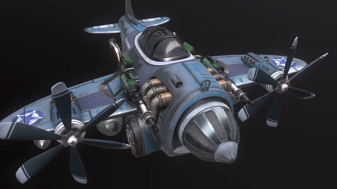 3Dmax基础入门:次世代高模大飞机模型制作