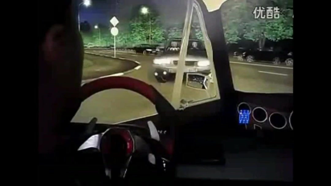 视频短片学车视频智能学车驾驶模拟器科目二考试侧方停车技巧-