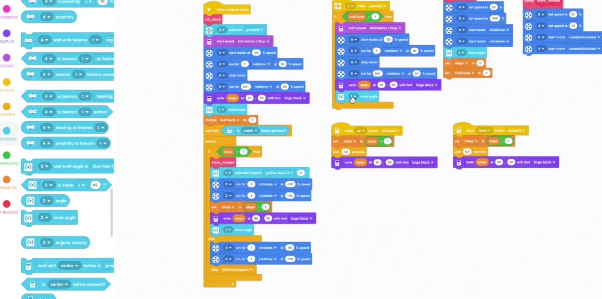 乐高ev3机器人,Scratch编程第十六课,爬楼梯机器人