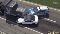 BeamNG模拟汽车警察碰撞慢动作