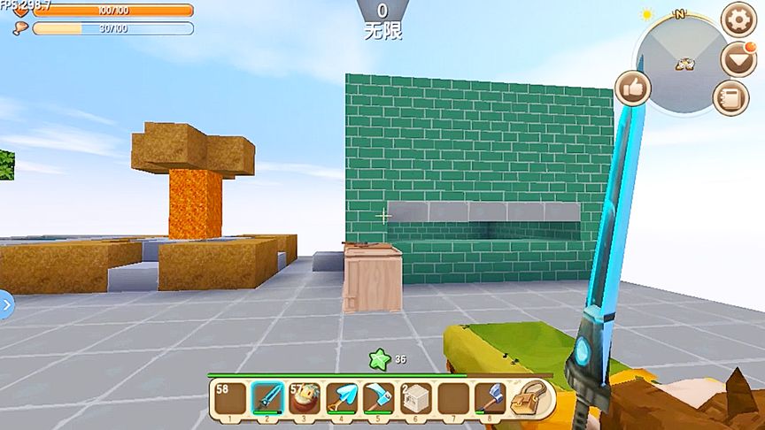 迷你世界一个方块4:卡通材质包就是好看,颜色、画质都加分对吗