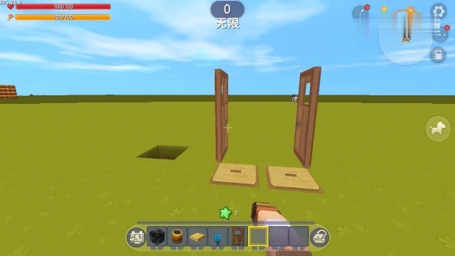 迷你世界:开门陷阱 开门出现大房子 当你兴奋尖叫时就已经挂了