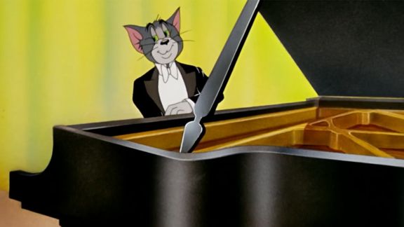 猫和老鼠:汤姆还是个音乐大师,弹得钢琴真好听,好棒呀