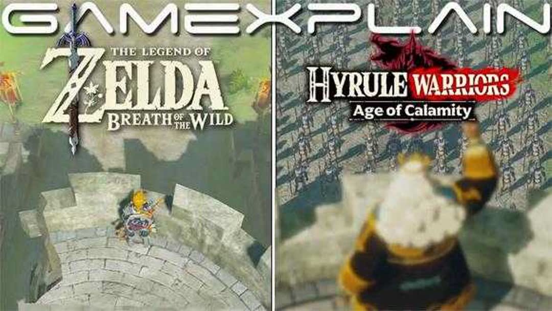 《塞尔达无双》与《荒野之息》场景区域对比 忠实重现