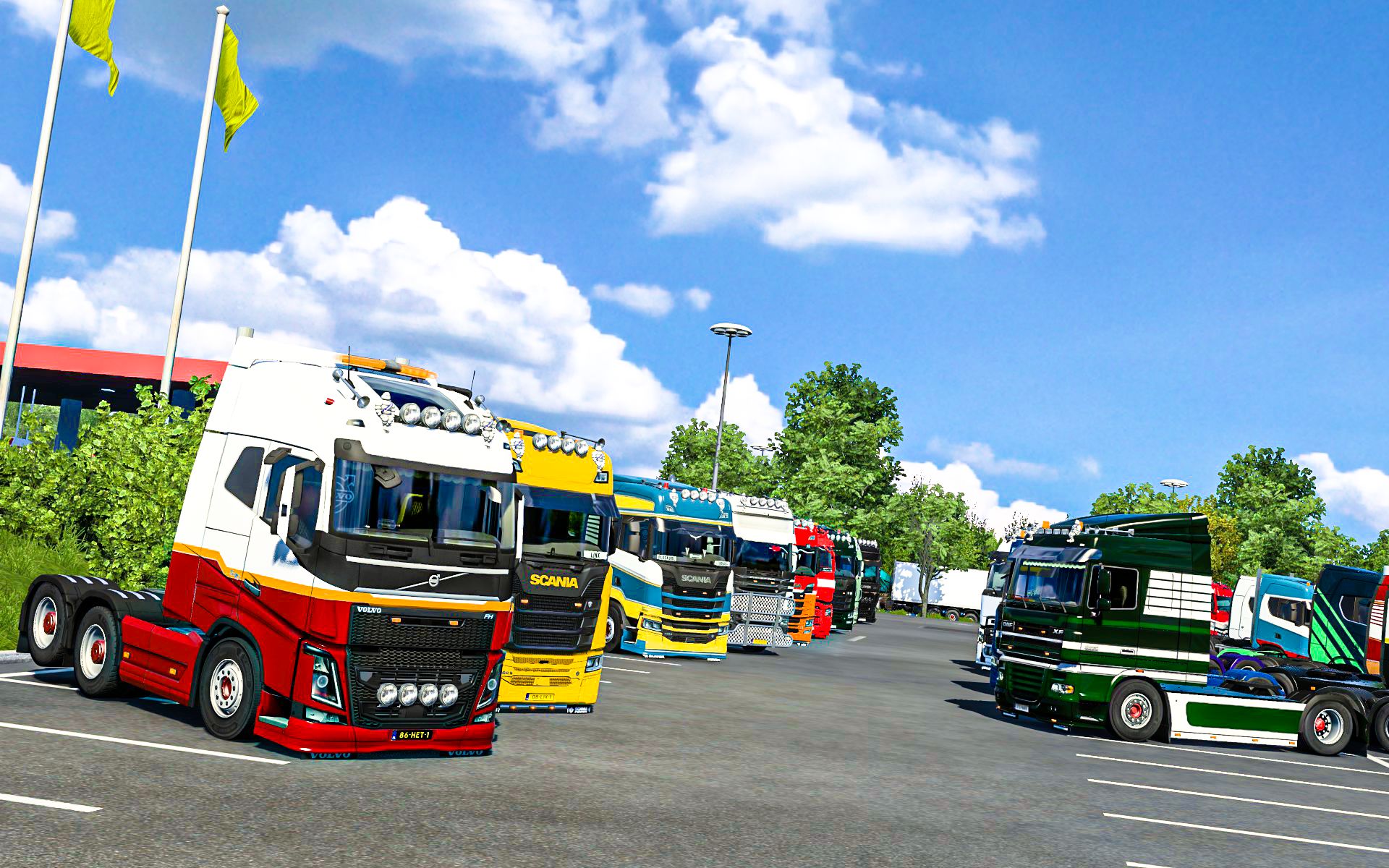 欧洲卡车模拟2 :REAL OPERATIONS V13 | 联机录像 | Euro Truck ...