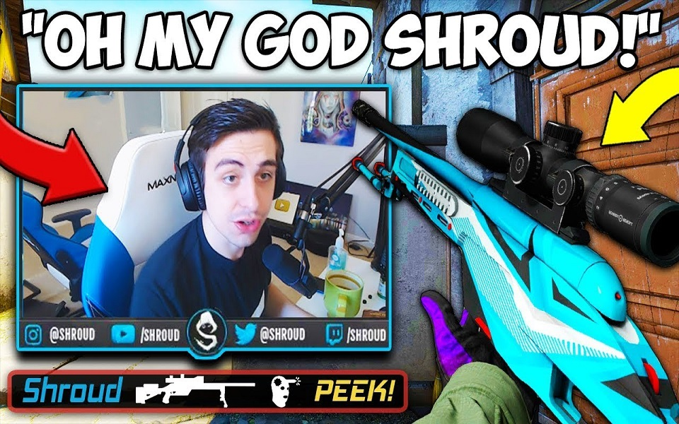 【CSGO】SHROUD完美锁头!SCREAM爆炸反应!