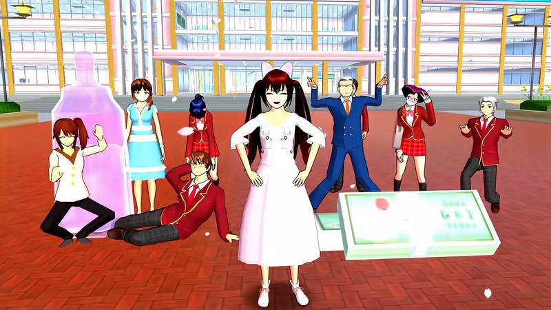 樱花校园模拟器:盘点樱校里有钱的人,白开水派vs土豪派!