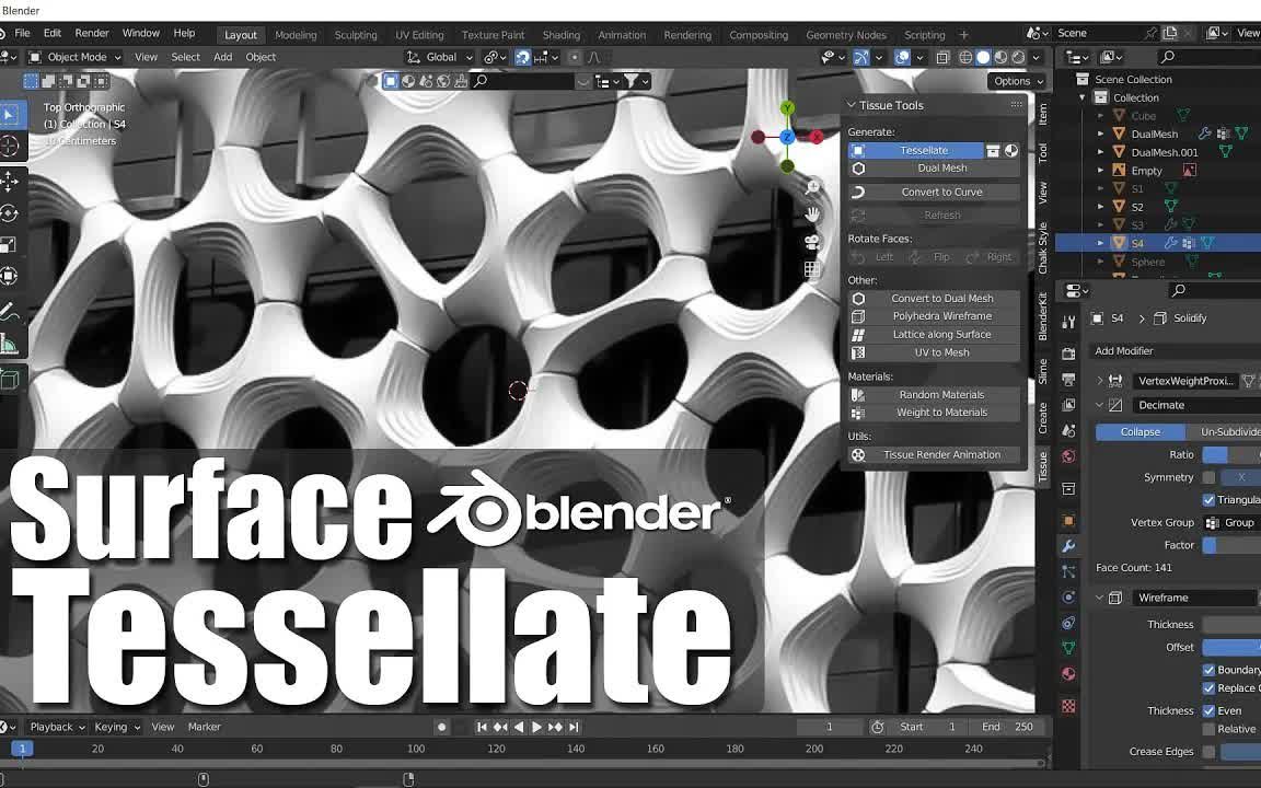 如何在 Blender 中细分网格
