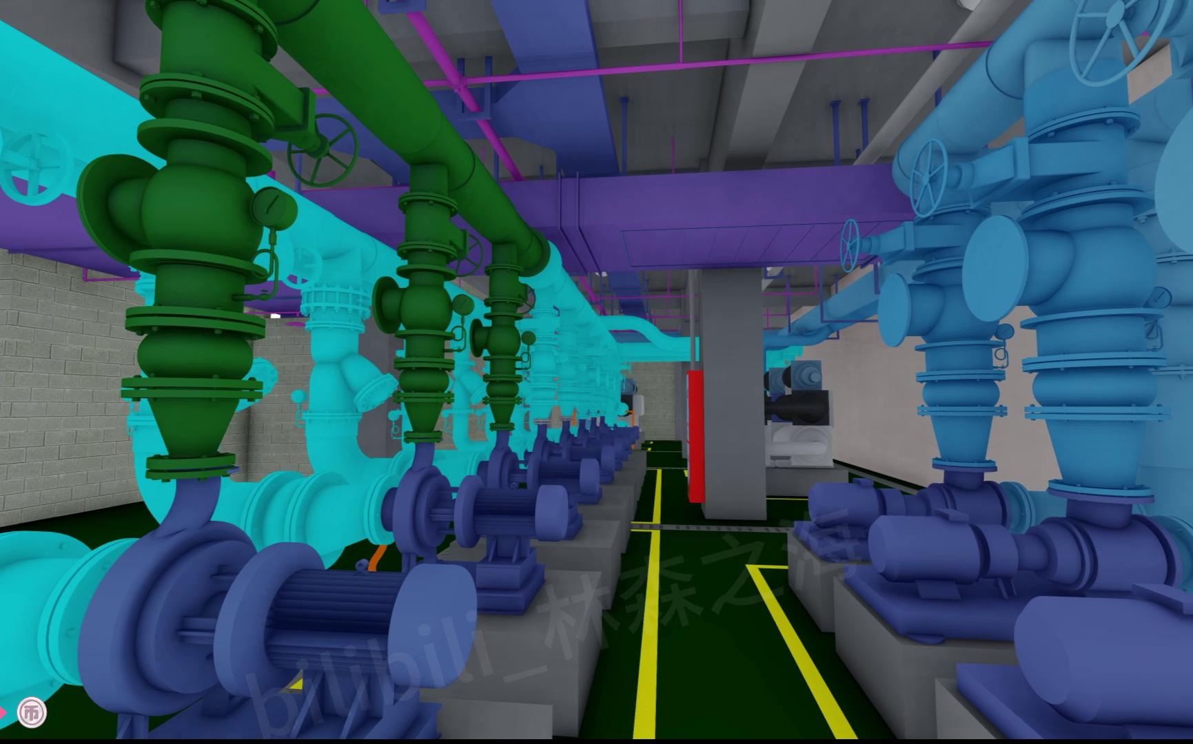 【机电BIM深化】省联赛机房建模深化
