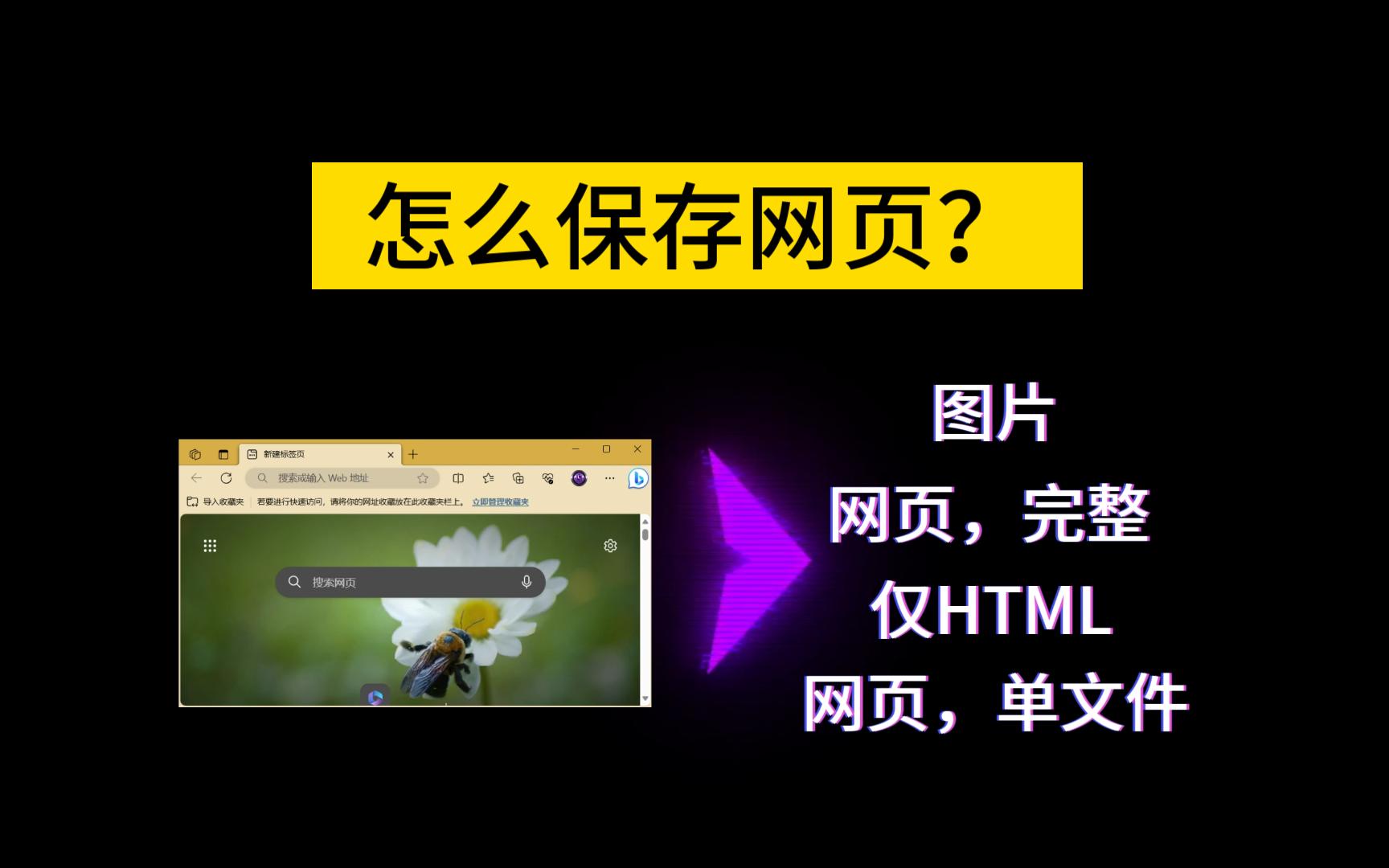 用什么格式保存网页更好?